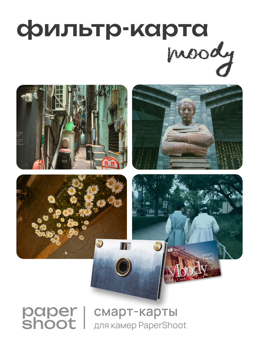 Дополнительный фильтр для камеры PaperShoot Moody filter card