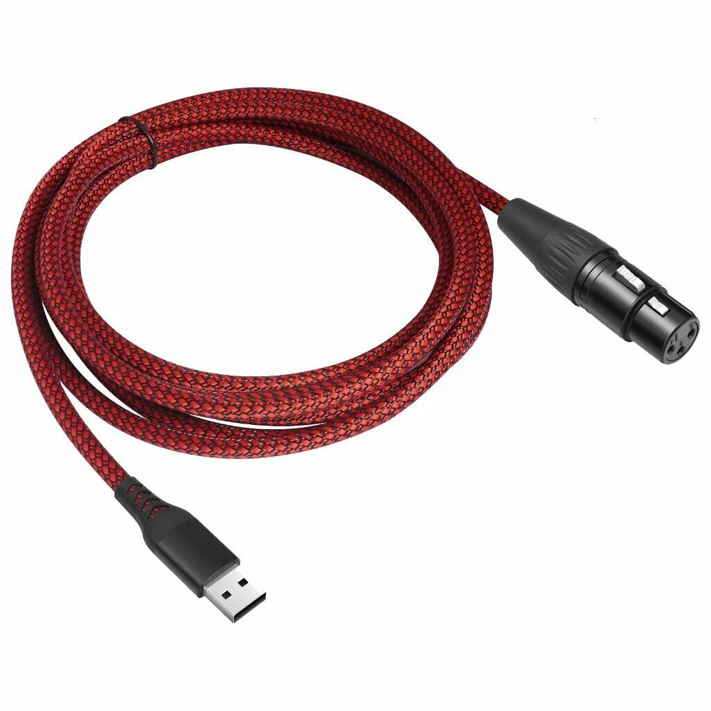 USB-A — микрофонный кабель (3-штырьковый), 2m