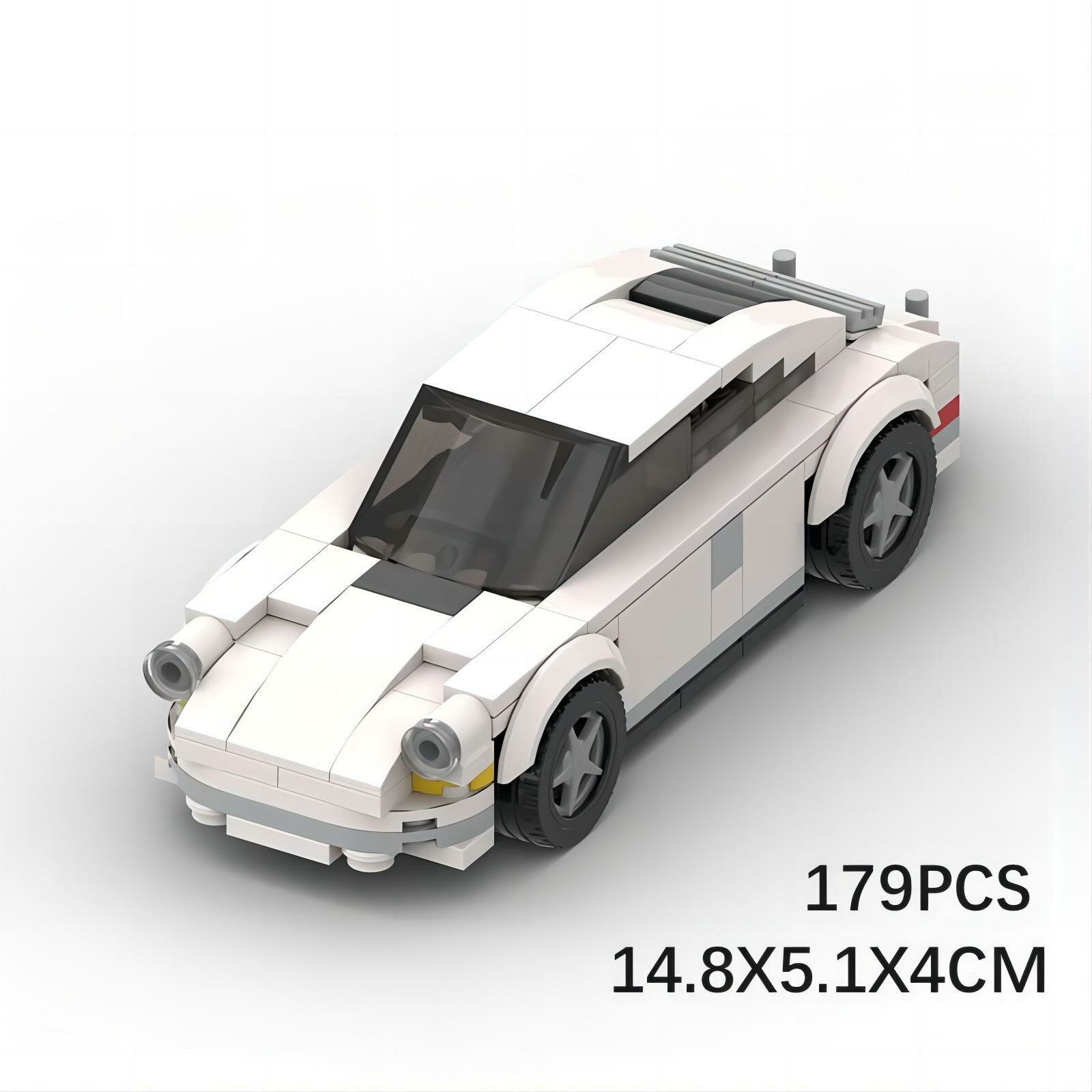Набор строительных блоков MOC Porsche 911 Carrera, гоночная модель в сборе, детский подарок