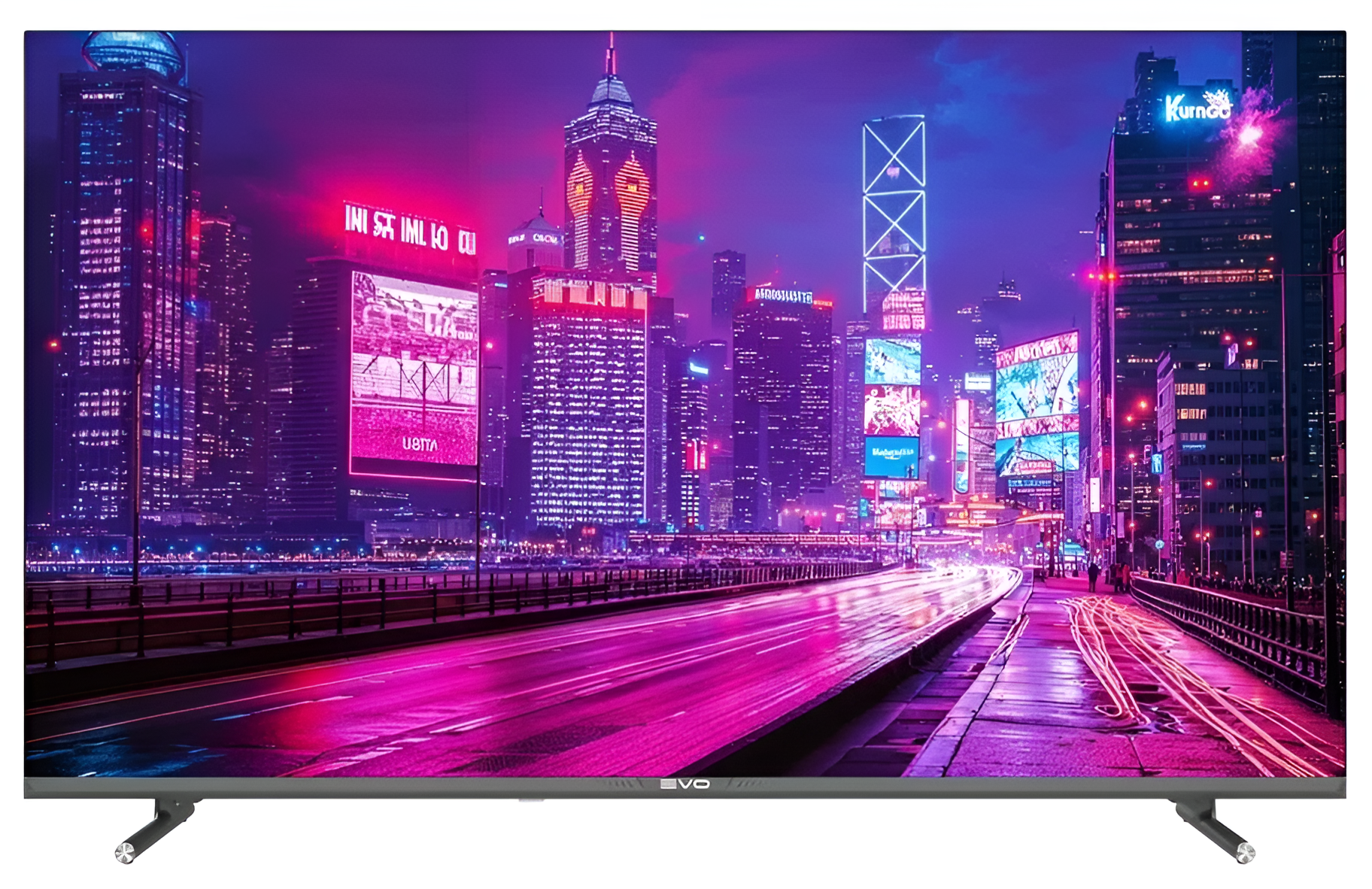 43" (109 см) Телевизор EVO TV 43 QLED, серый (Direct LED, QLED, 4K UltraHD, Wi-Fi, 60 Гц, Google TV)