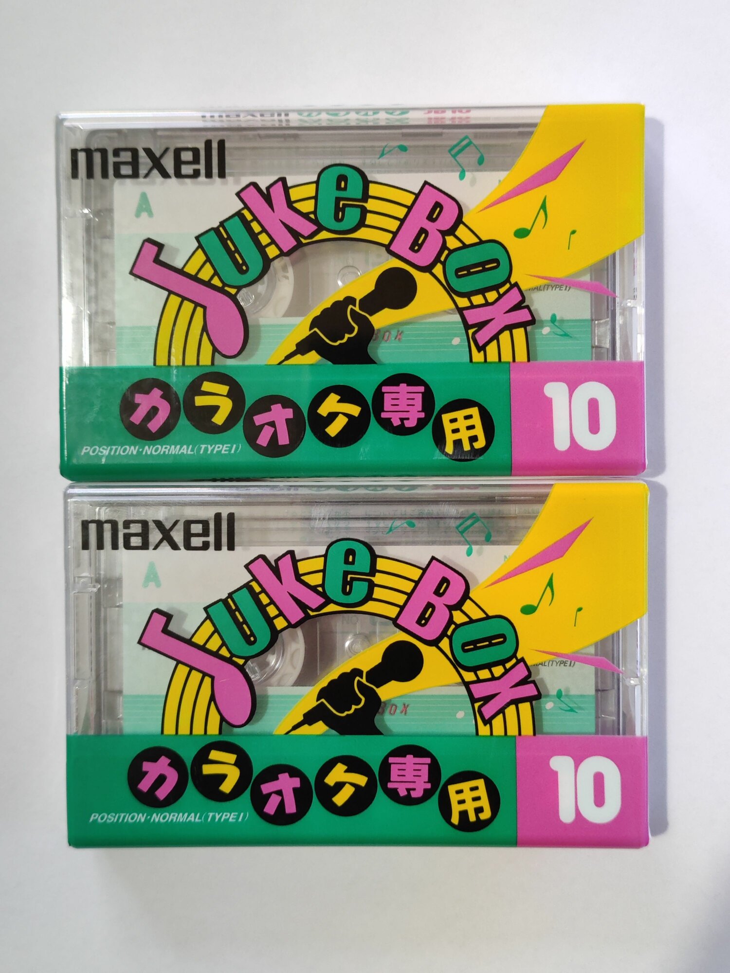 Аудиокассеты запечатанные MAXELL Juke Box 10 (2шт)