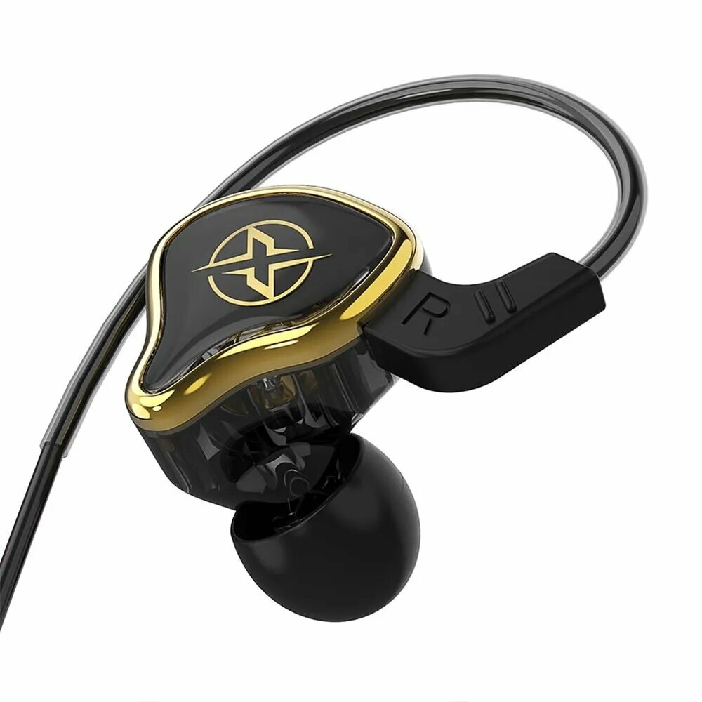 Наушники проводные, черный