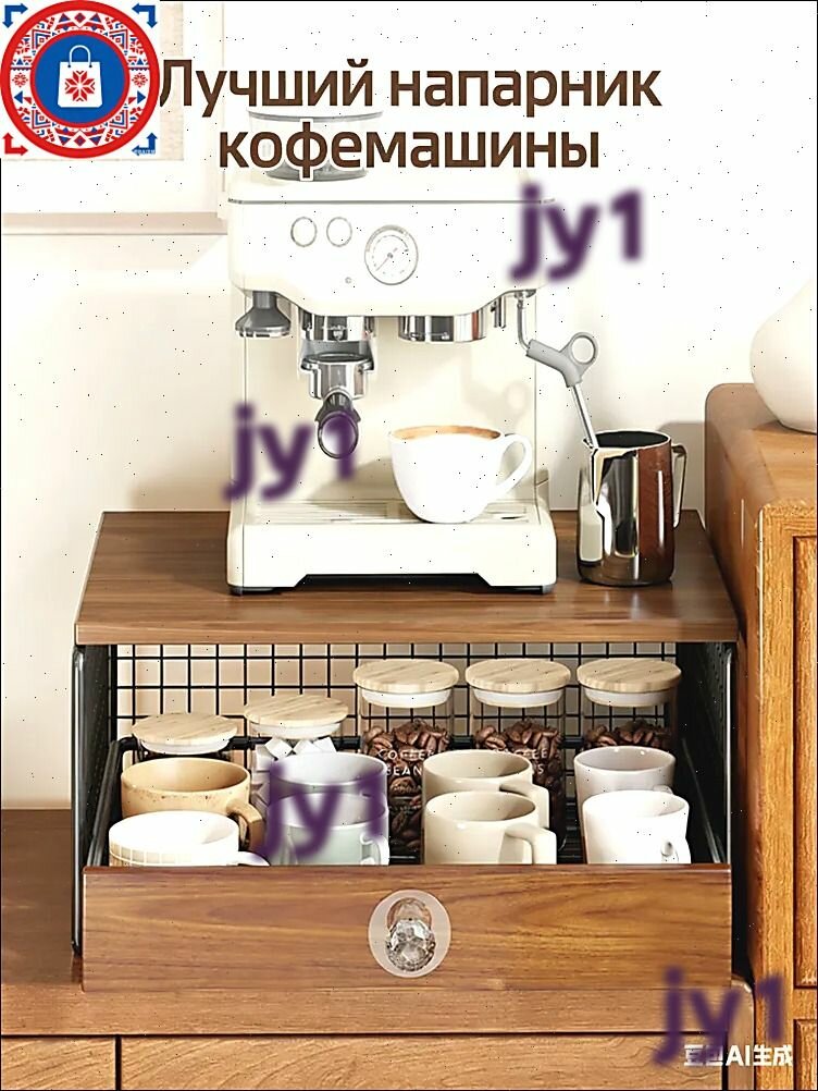 Полка для барной стойки Настольная Прямая, 45х35х19 см, 1 шт.