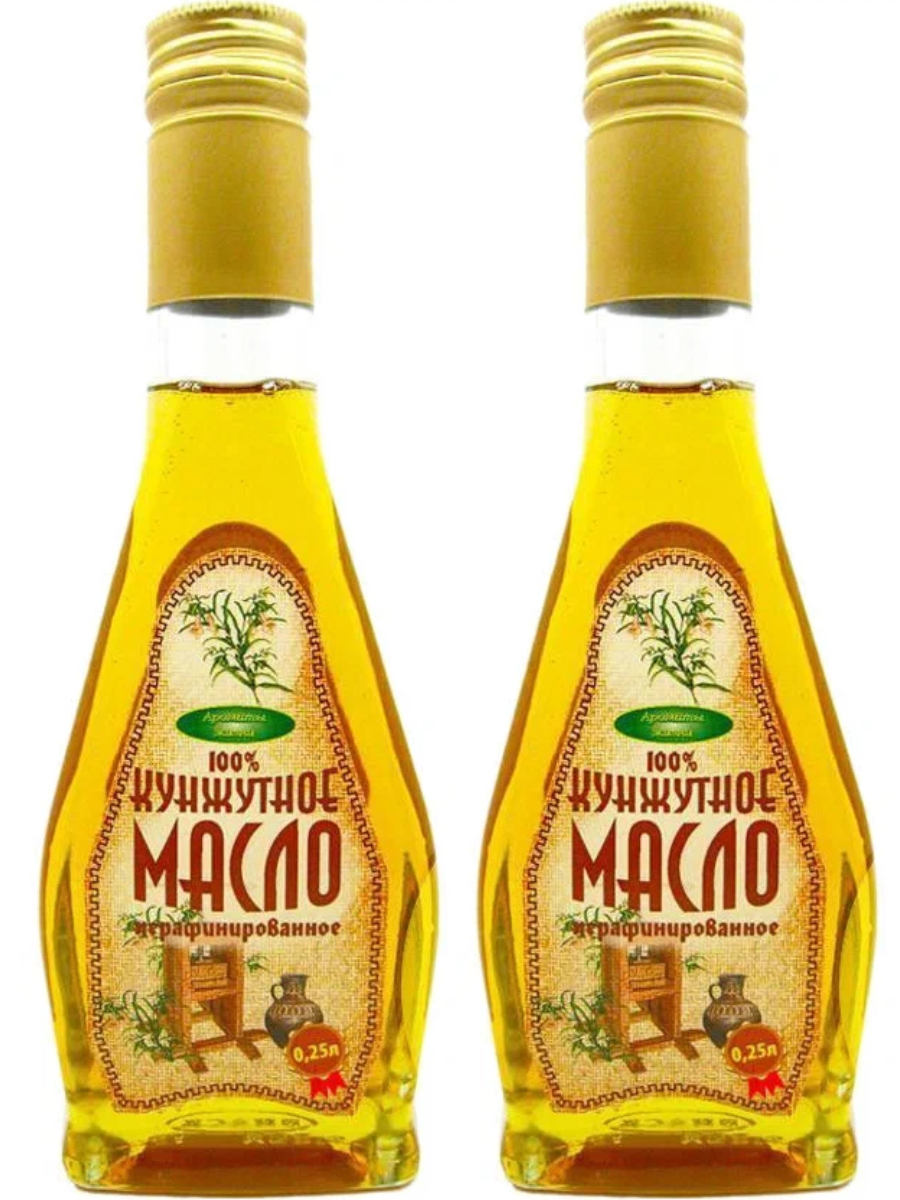 Кунжутное масло холодного отжима нерафинированное Ароматы жизни 2шт по 250мл