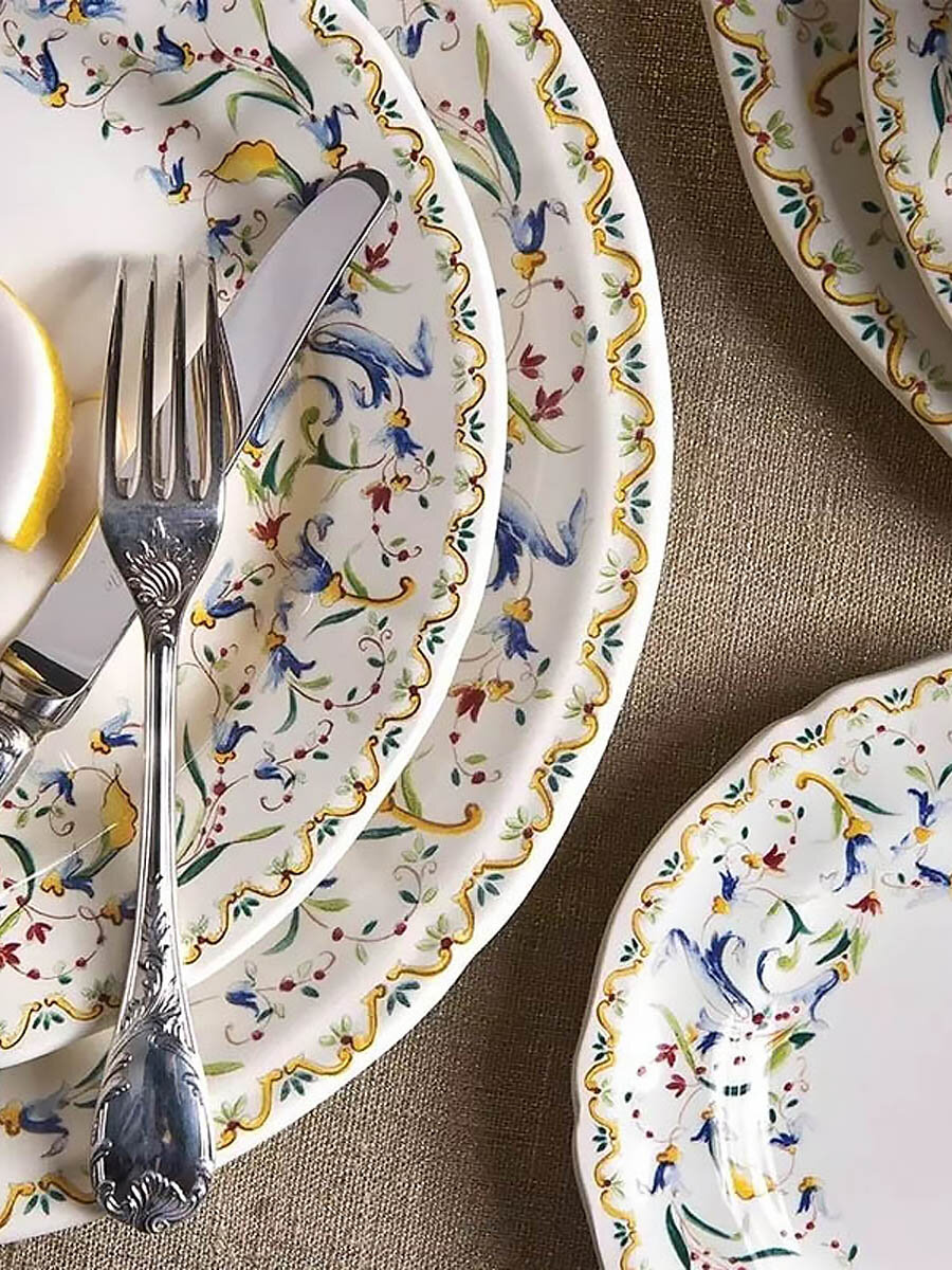 Набор тарелок для хлеба Gien Toscana 16,3 см, 4 шт, фаянс, коллекция Toscana