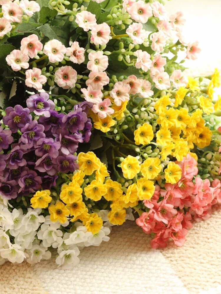 Искусственные цветы в европейском и деревенском стиле, искусственные цветы для декора, цветы для украшения гостиной и