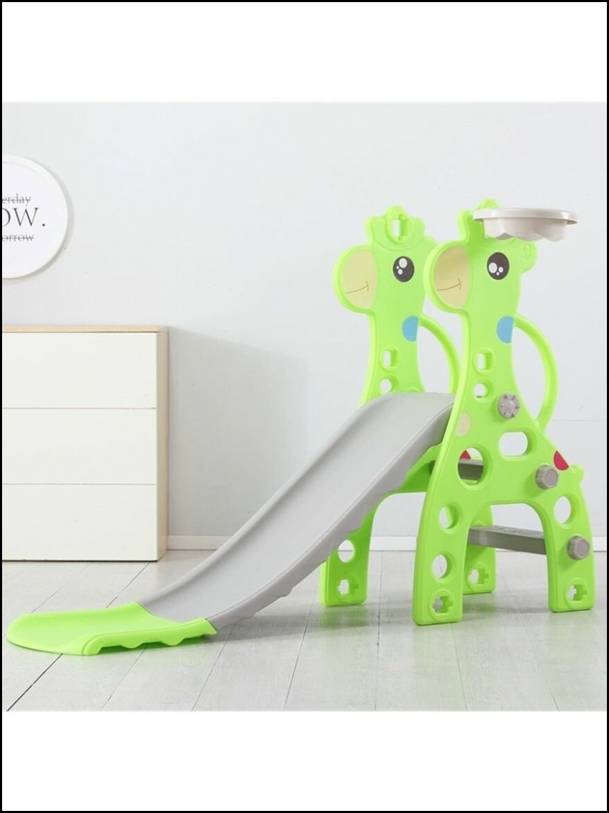 Уникальная комбинированная игрушка для детского сада: крытая горка и бытовые качели многофункциональные