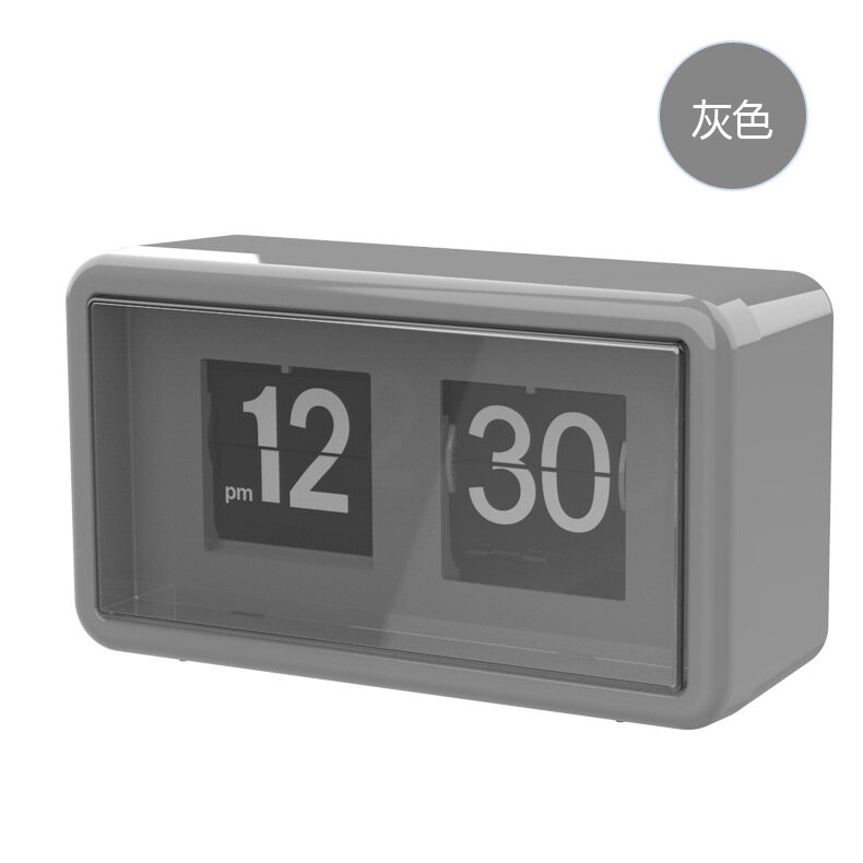 Цифровой будильник для отеля, автоматический часы с перелистыванием страниц, настенные часы для спальни, гостиной, офиса, простые часы с прыгающим календарем, настольные часы