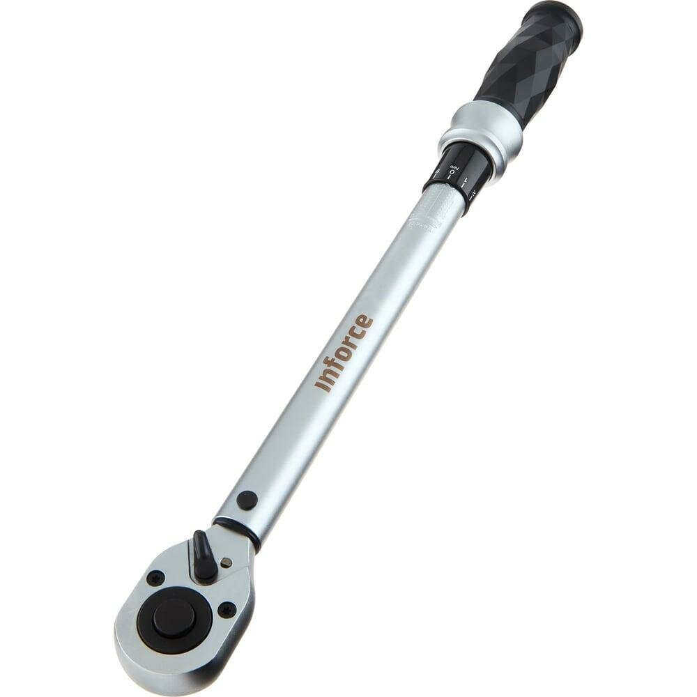 Динамометрический ключ 1/2 40-210 Нм Inforce, Длина 460мм, Сталь Cr-V, Профессиональный, 06-05-105