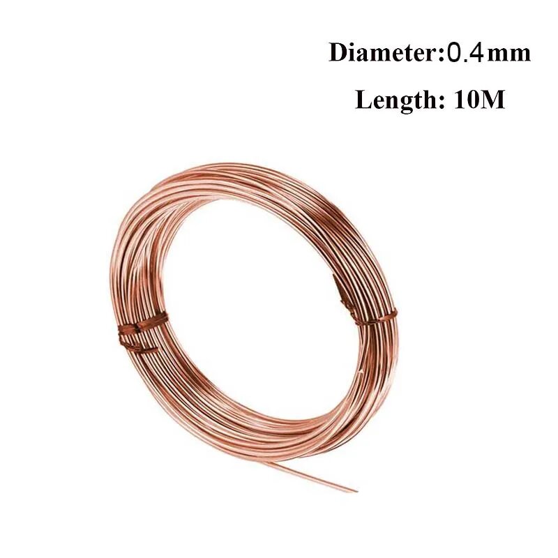 Медный провод 0,1-5 мм 1/5/10 м 0.4mm X 10M