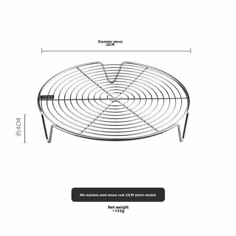 Мультифункциональный Инструмент Из Нержавеющей Стали 304: Универсальная Пароварка Для Микроволновки И Жарки - Долговечная И Легко Моющаяся Посуда Для Ежедневного Приготовления