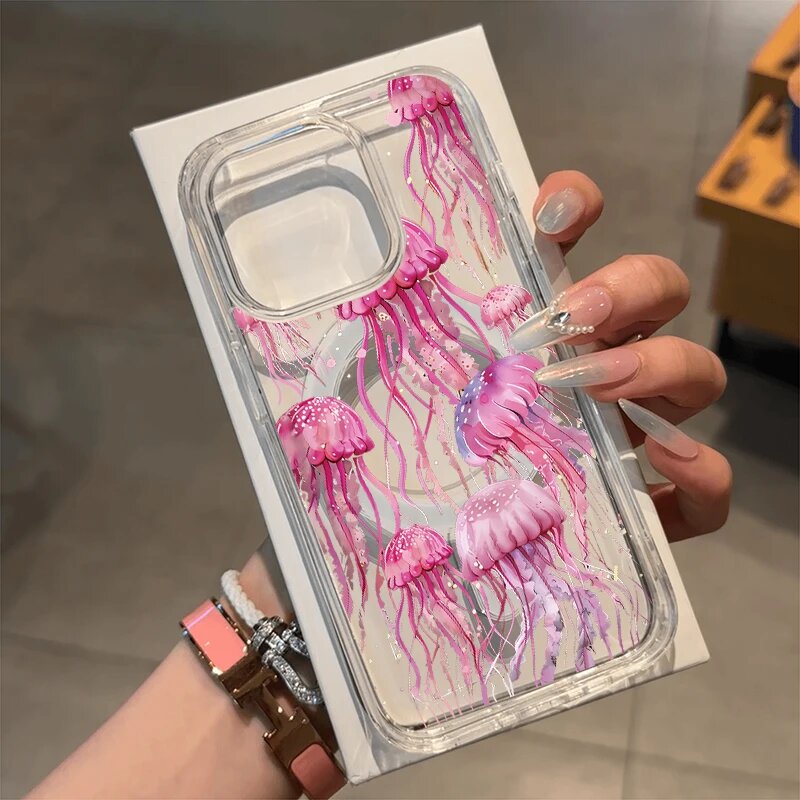 Беспроводной зарядный чехол для Samsung Galaxy S25 S24 S23 S22 Ultra Plus S21 S20 S25, Clear DSX558