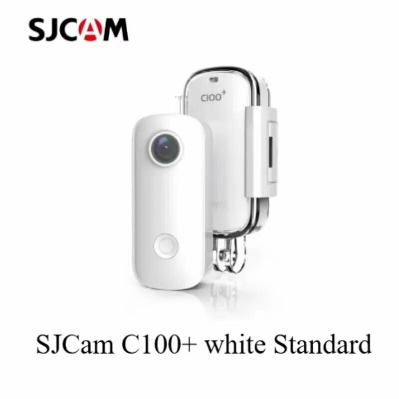 Экшн-камера SJCAM C100+ Standard, белое, Action Camera 4K Водонепроницаемость 30 м, 2,4 G WiFi, спортивные действия, Камера регистратора вождения мотоцикла с видеоблогом