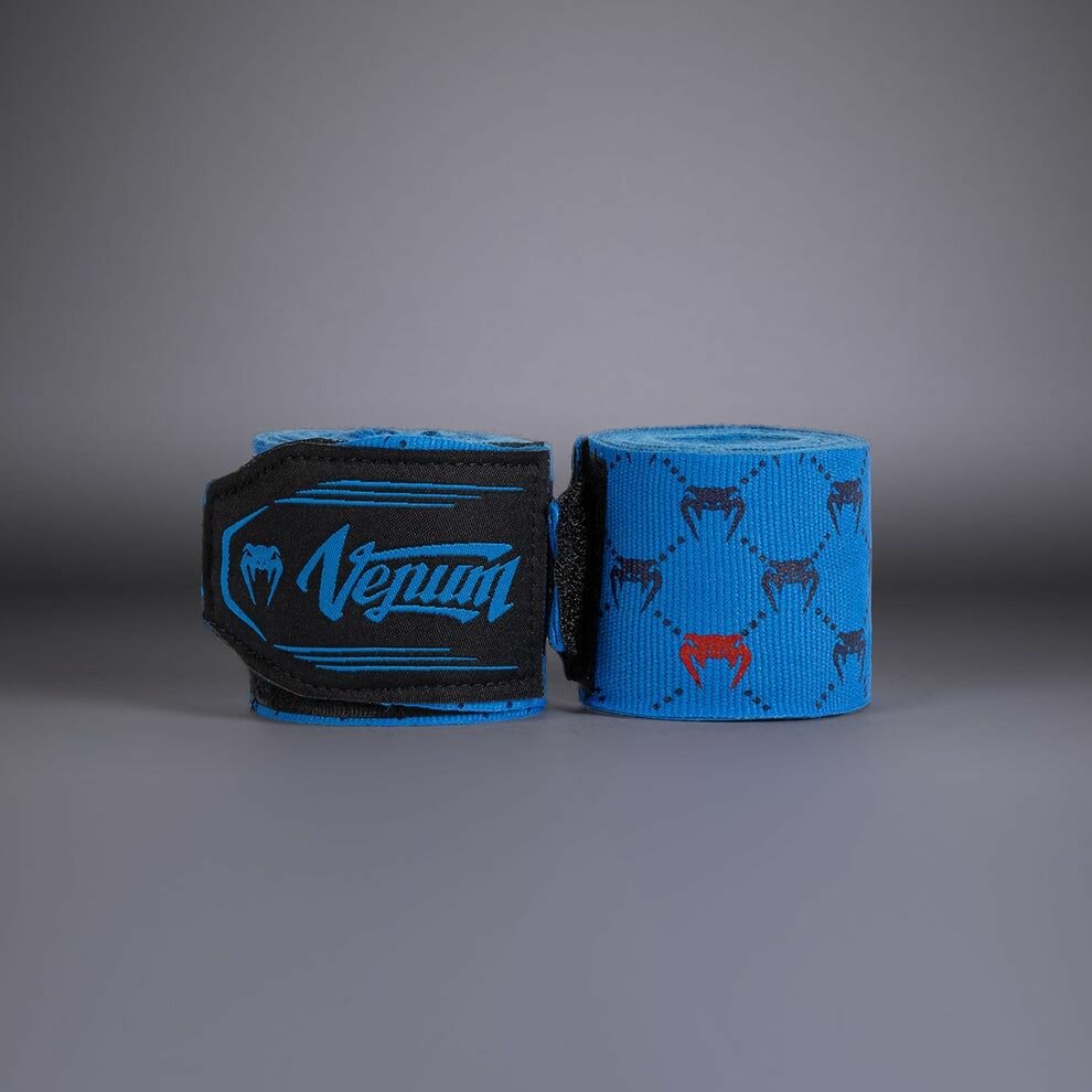 Бинты боксерские, эластичные Venum Monogram Advanced 2 шт. - Blue (2.5 метра)