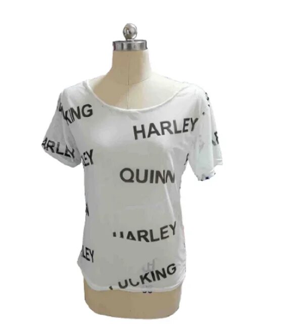 Детские костюмы Harley Quinn Squad Monster хлопок Белый, XL, Mesh T