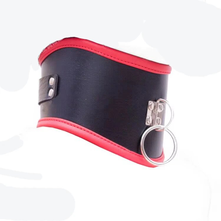 Ошейник кожаный с кольцом-рабыней, регулируемый пояс, ошейники для взрослых, фетиш, БДСМ, Black