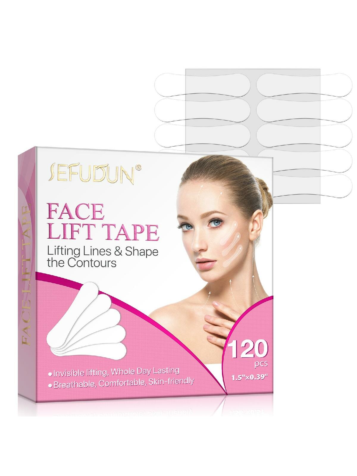 120 шт./кор, стиль невидимой подтяжки лица SEFUDUN 2
