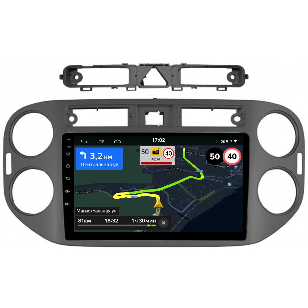 Магнитола CRS-300 Фольксваген Тигуан 1, Гольф Плюс Volkswagen Tiguan 2007-2011, Golf Plus 2004-2014 - Android 13 - DSP 36 полос