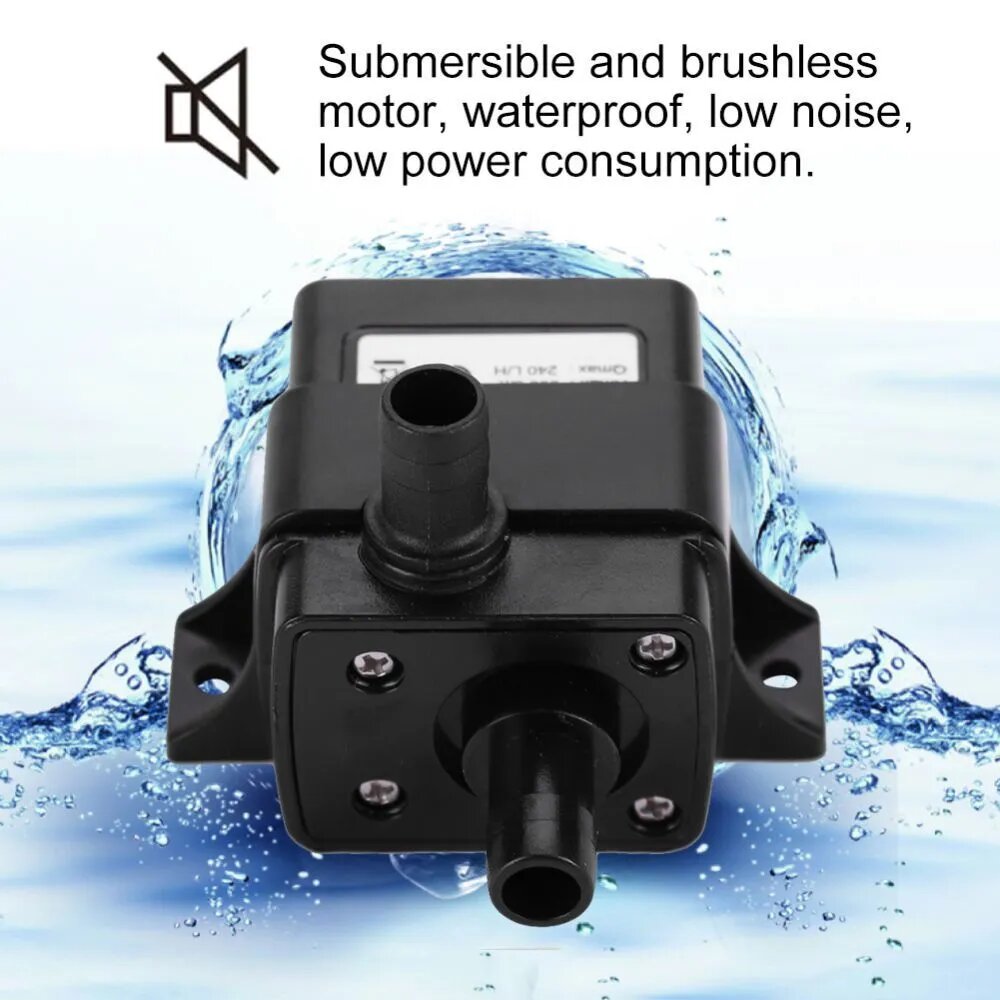 Ультра-тихий Мини DC 12V Micro бесщеточный водяной масляный насос