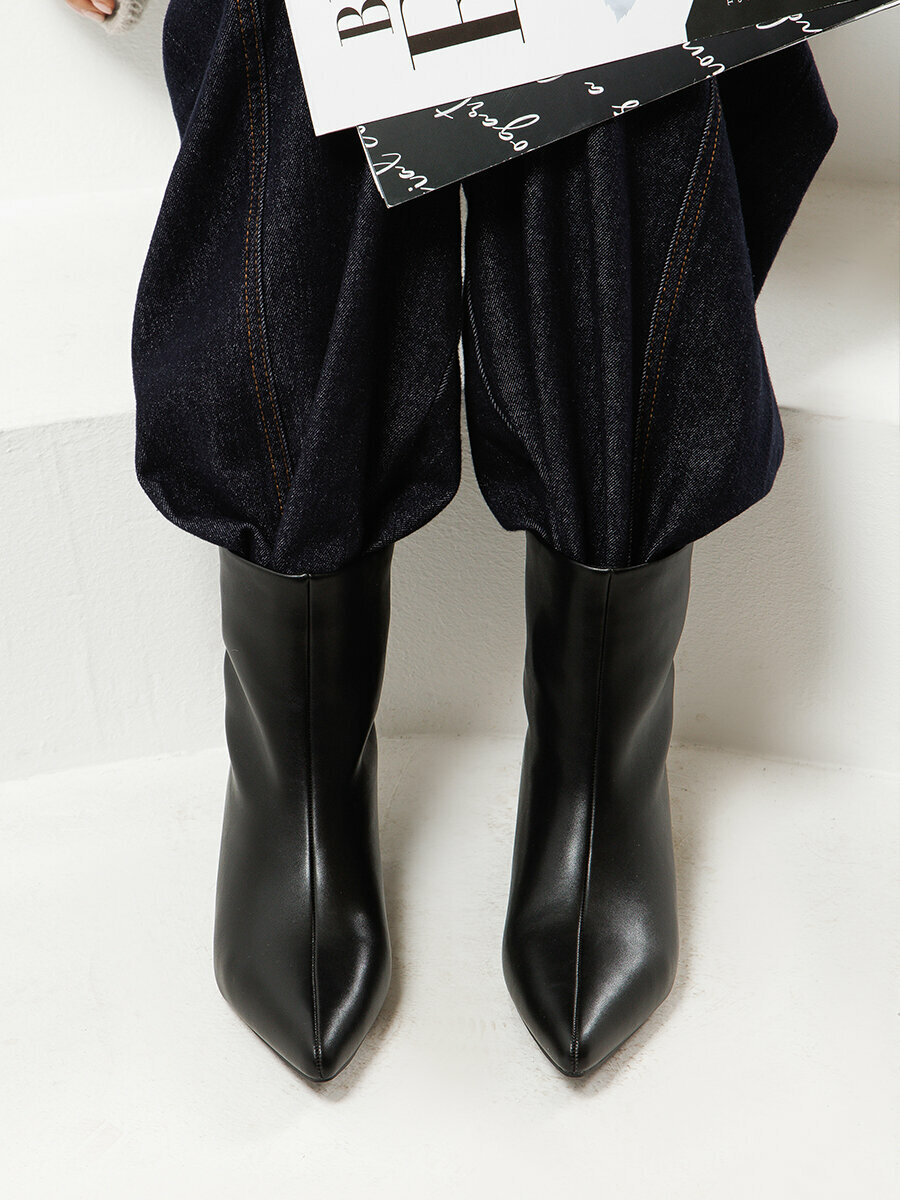 Ботильоны на низком каблуке демисезонные