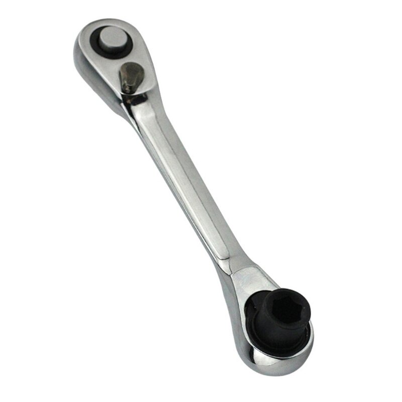 Набор Храповых Ключей С Двойной Головкой В Двух Направлениях 72 Зуба 1/4 Дюйма Устойчивый к Ржавчине Инструмент для Ремонта Автомобилей DIY Проекты