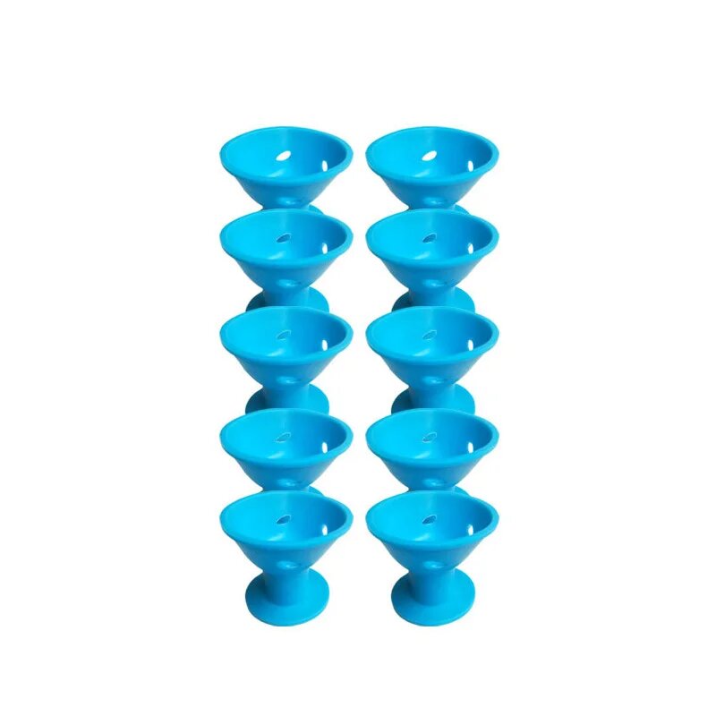 Силиконовые бигуди 10 шт. 10Pcs Blue(10S)