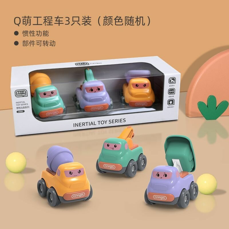 Детская игрушка для мальчиков, инерционная машинка-инженер, полицейская машина, игрушечная машинка с героями мультфильмов, развивающая игрушка для ползания для детей в возрасте 1-3-6 лет.