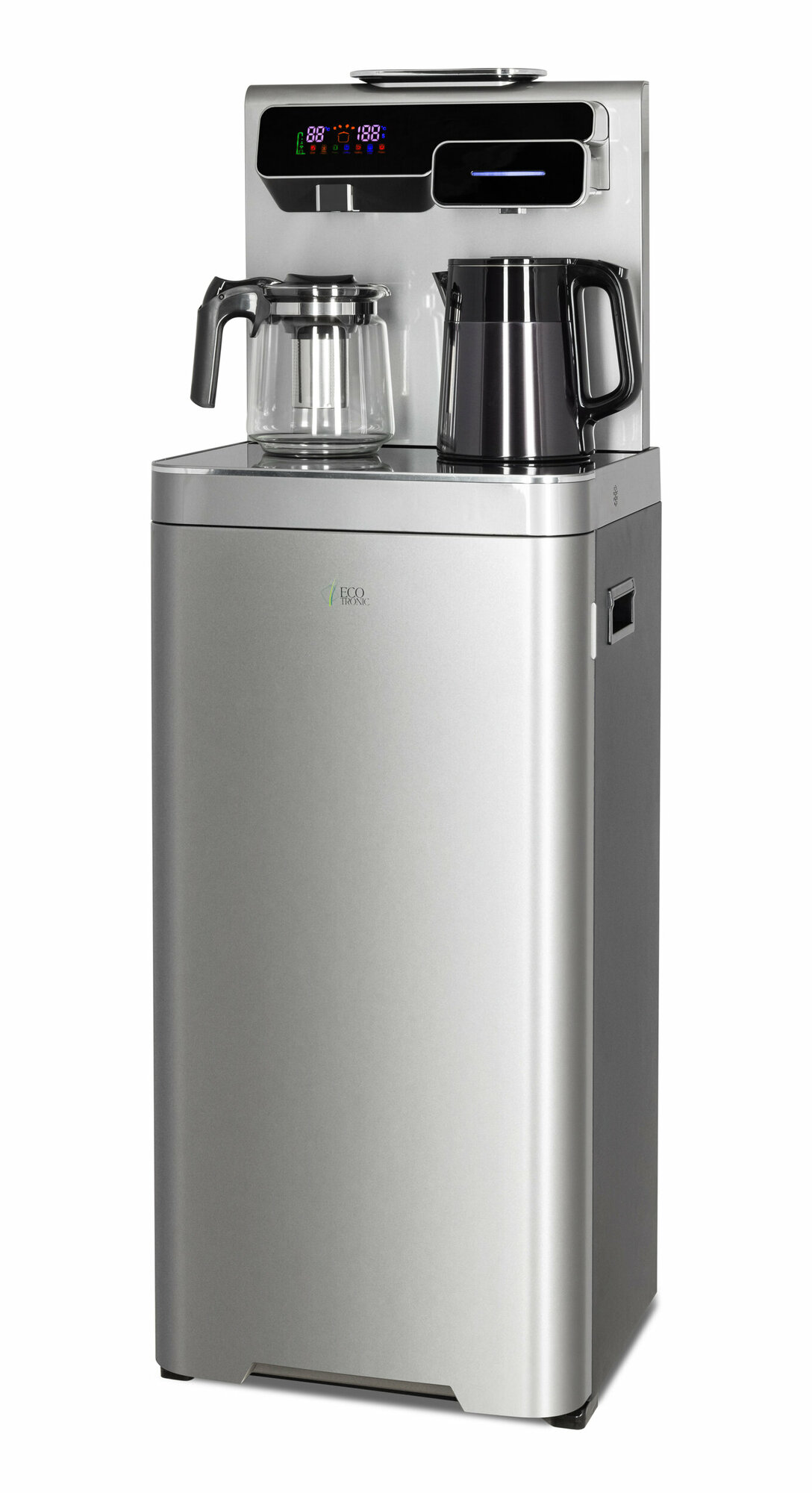 Кулер с чайным столиком Тиабар Ecotronic TB44-LE silver с нагревом и охлаждением
