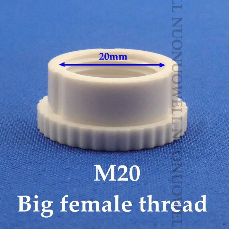 Пластиковый переходник M20 белый, 5шт