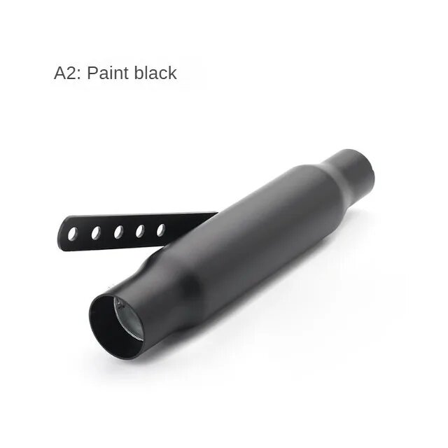 Универсальный мотоцикл выхлопной глушитель труба наконечник Ретро винтажная задняя труба для Harley Cafe Racer Adnoh Ahamay ikuпервос Черный, 11 No accessories