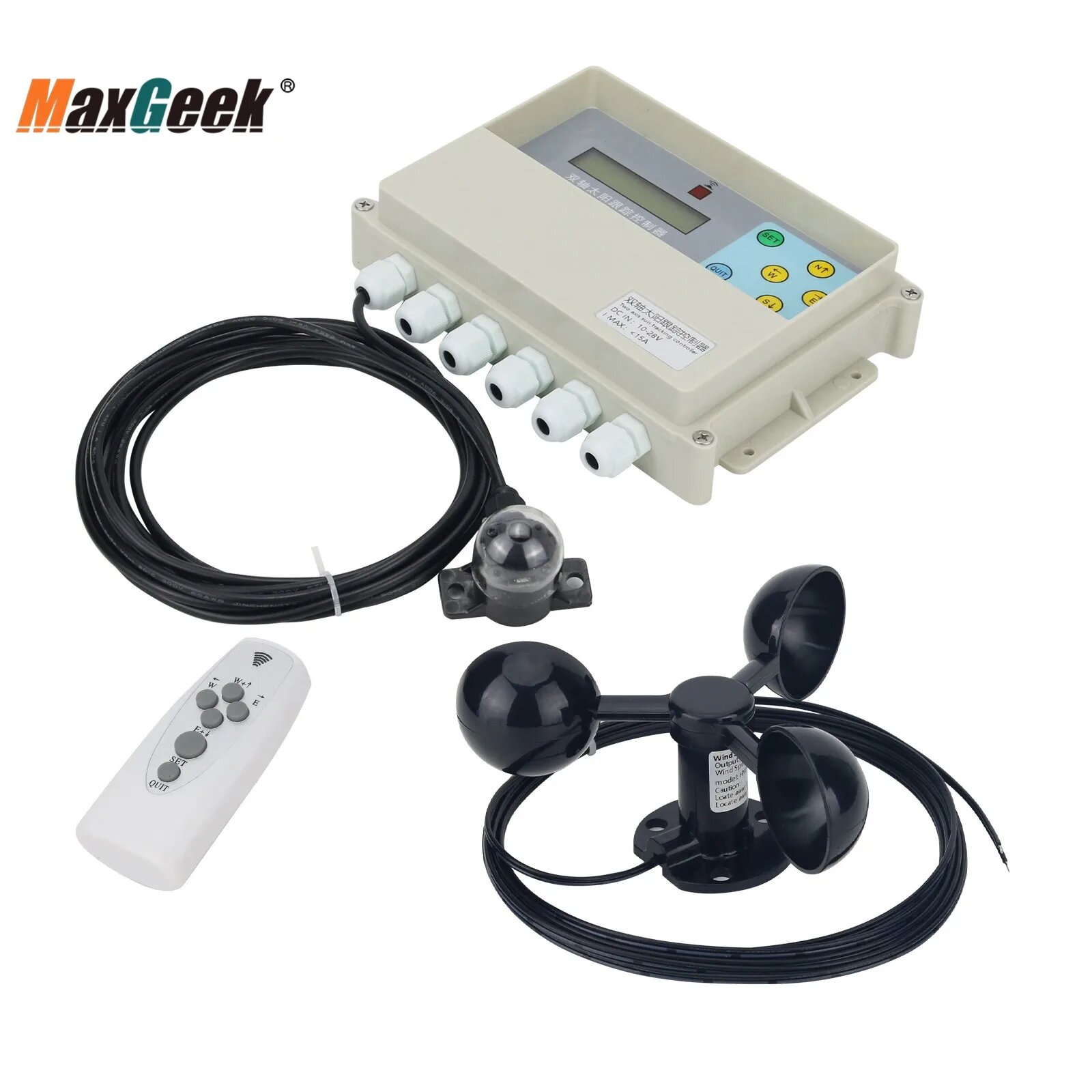 Maxgeek MDual Axis Solar Tracker Controller with Control Sensor