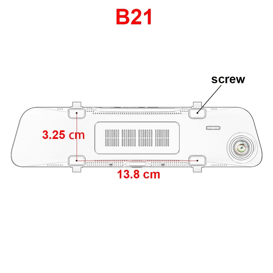 HGDO B13-B23 Монтажный кронштейн для автомобильного видеорегистратора Зеркало заднего вида Видеорегистратор Универсальные крепления Держатели Видеорегистратор Металлический номер 1-225