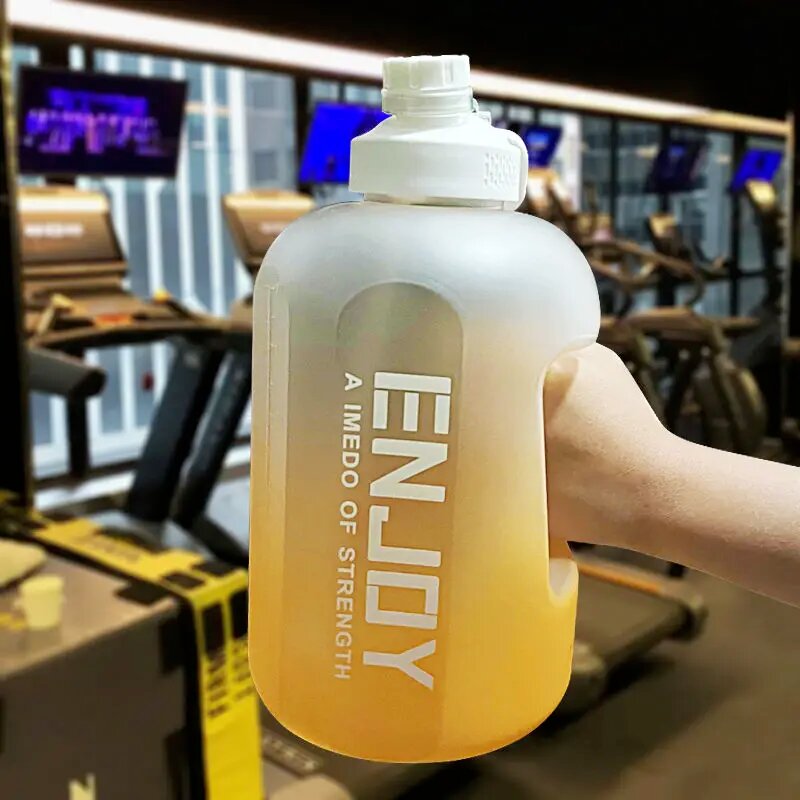 Пластиковая спортивная бутылка 3 литра Желтый, 2200ML