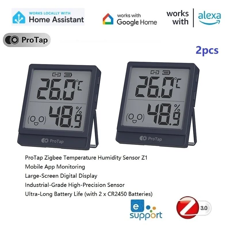 ProTap Zigbee датчик температуры и влажности Z1, 2шт, Blue