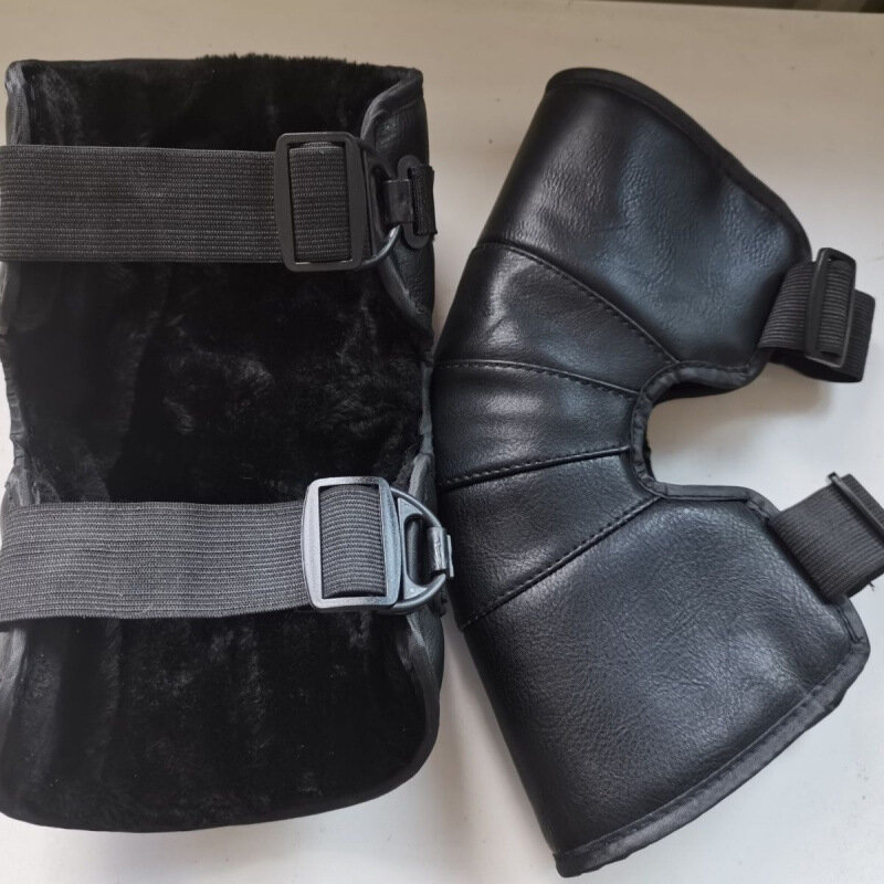 Наколенники для электровелосипеда для весны и осени, термозащита для мотоциклистов, утепленные для зимы, морозостойкие, водонепроницаемые, ветрозащитные, короткие защитные накладки для ног.