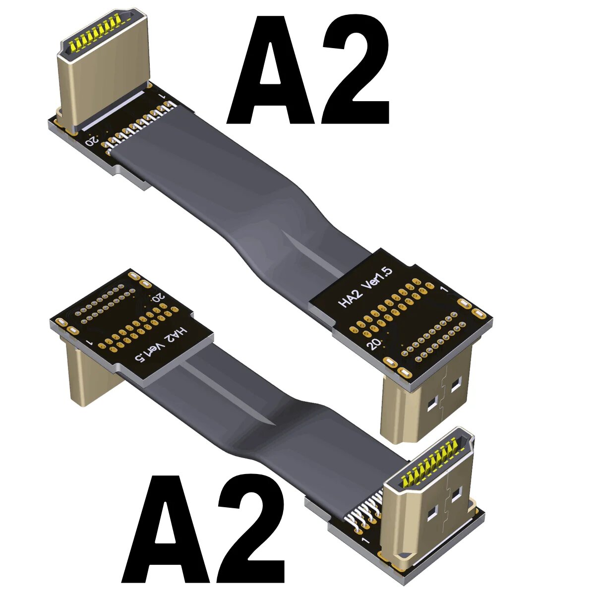 ADTLink HDMI 2.0 A-A кабель, 3cm, A2-A2