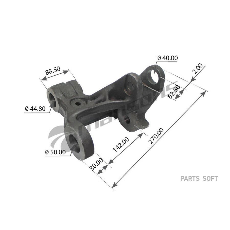 Кронштейн MERCEDES рессоры передний правый MANSONS от официального дистрибьютора, MANSONS, артикул 700272