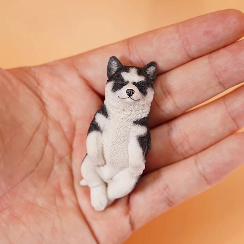 JXK маленький масштаб 1/6 золотистый ретривер хаски лабрадор собака зрачок модель Серый, JS2209b