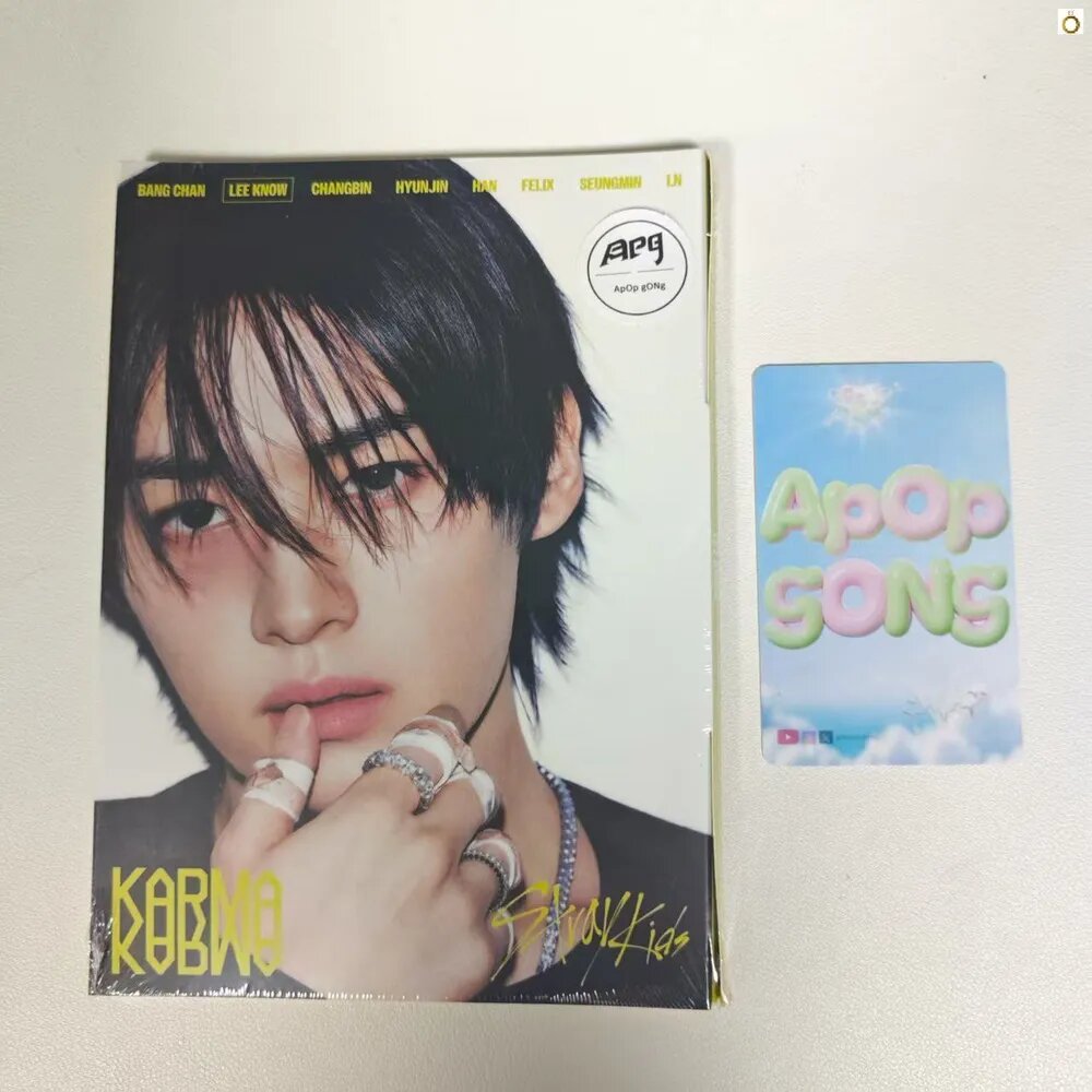 Stray Kids 4-й альбом KARMA ACCORDION, Leeknow K-pop CD Фотоальбом с карточками