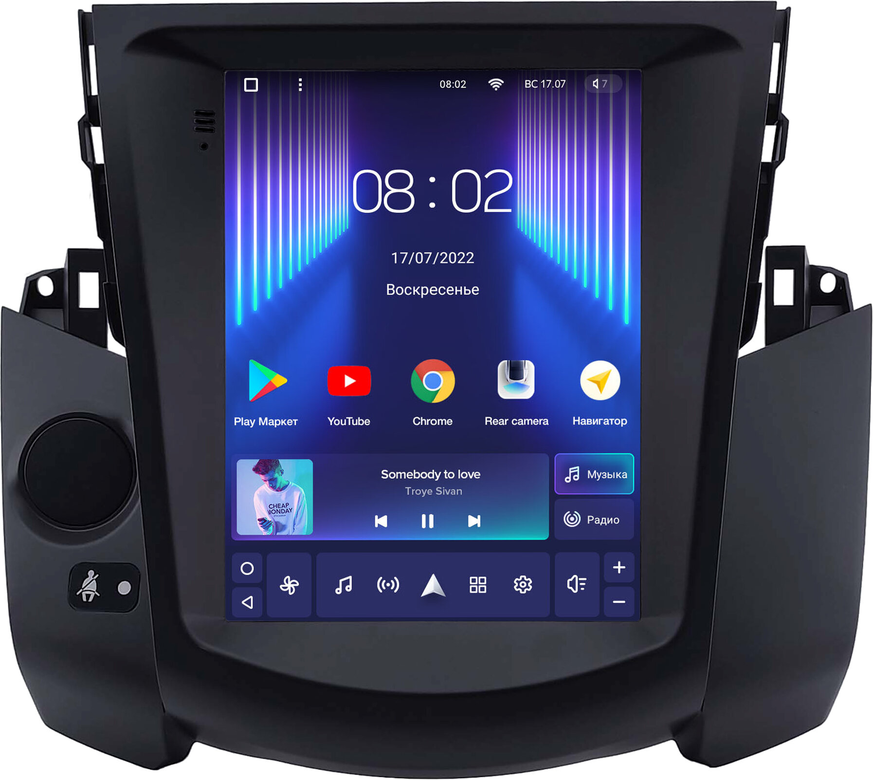 Штатная магнитола Toyota RAV4 (XA30) 2005-2016 (авто с климат-контролем) Teyes TPRO 2 DS (Tesla) 9.7" 3/32 RM-1312-13 Android 10 (4G-SIM, DSP, QLed)