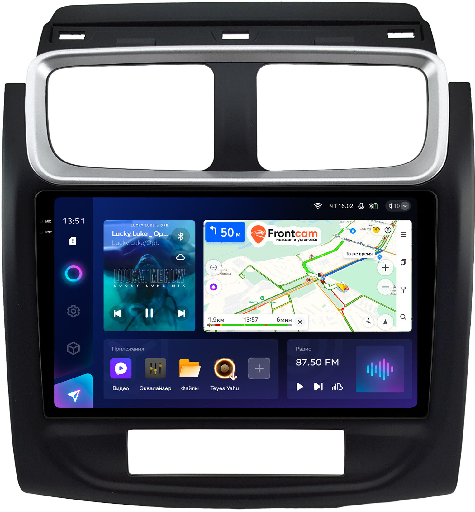 Штатная магнитола Dodge Avenger 2 2011-2014 Teyes CC3 2K 360 6/128 9.5" RM-9-0735 Android 10 (4G-SIM, DSP, QLed)