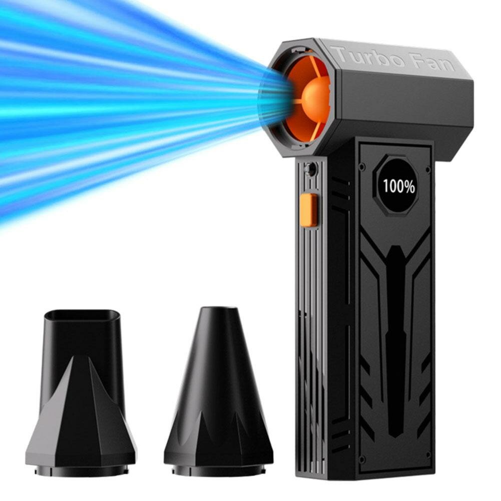 Электрический мини-снегоуборщик с турбонаддувом, 130000 об/мин, высокоскоростной вентилятор, 3 регулируемых режима работы, беспроводной очиститель для автомобиля, дома, клавиатуры, компьютера.