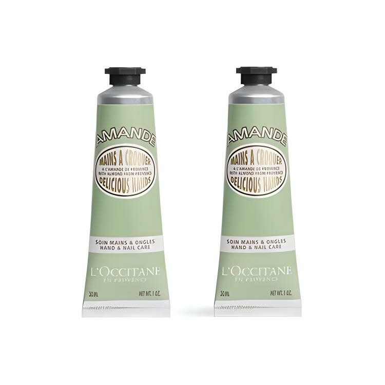 Крем для рук унисекс LOCCITANE 5733540 с миндалём подтягивающий ароматный увлажняющий 30ml*2