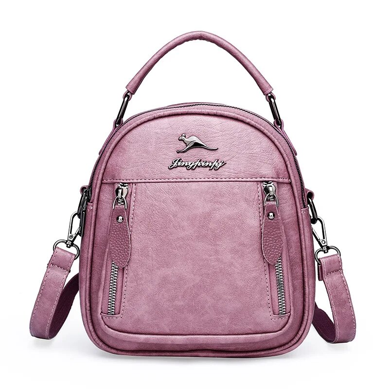 Женские кожаные рюкзаки, дизайнерский рюкзак из мягкой кожи, женская винтажная сумка, школьные сумки для девочек, многофункциональный рюкзак