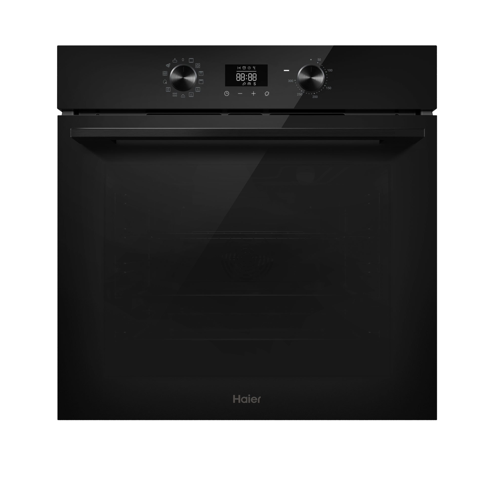 Духовой шкаф Haier HOQ-K3QSN5GB, 78 л, 13 функций, 300 °C, телескопические направляющие