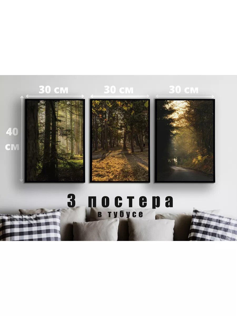 Осенние постеры в сканди стиле