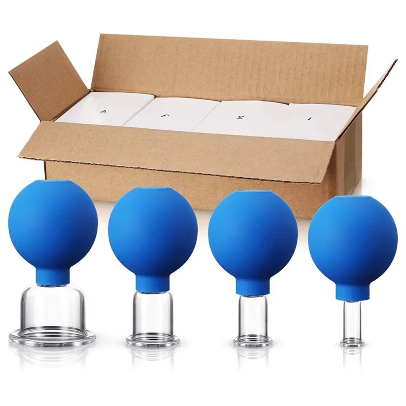 Вакуумный массажер для лица Blue -Simple Box Set