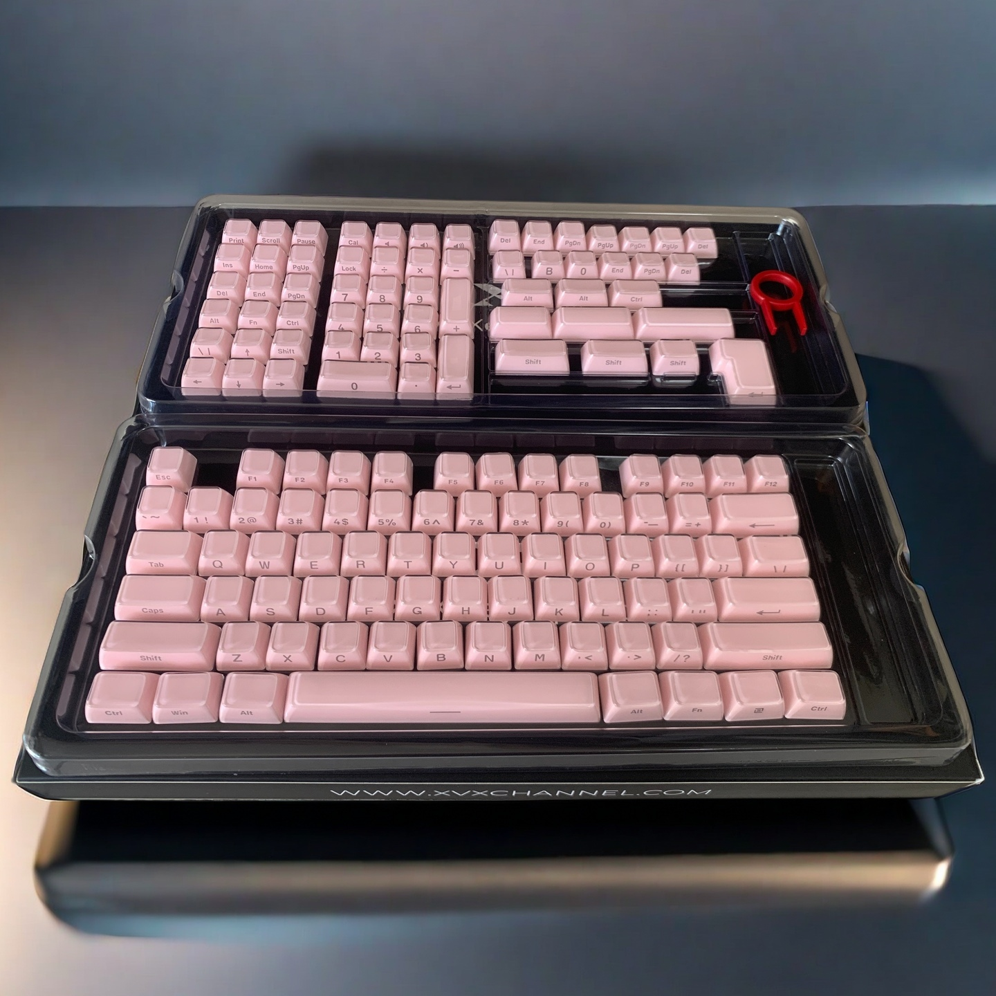 Кристально-белые кейкапы XVX с боковой гравировкой, профиль OEM, для Wooting Ace68 и Wooting60 Кристаллическая