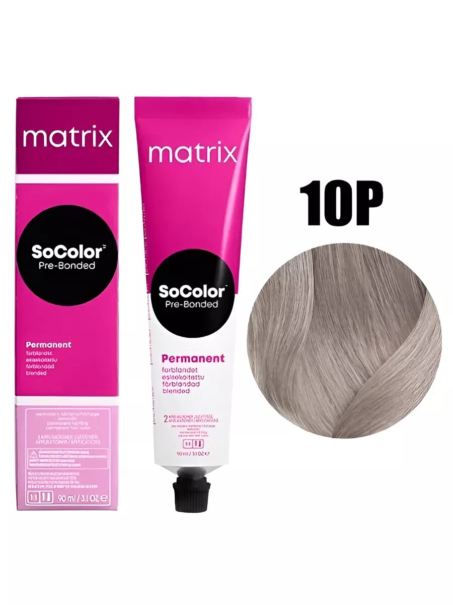 Перманентная краска для волос с бондером Matrix SoColor Pre-Bonded, 10P (10.9)