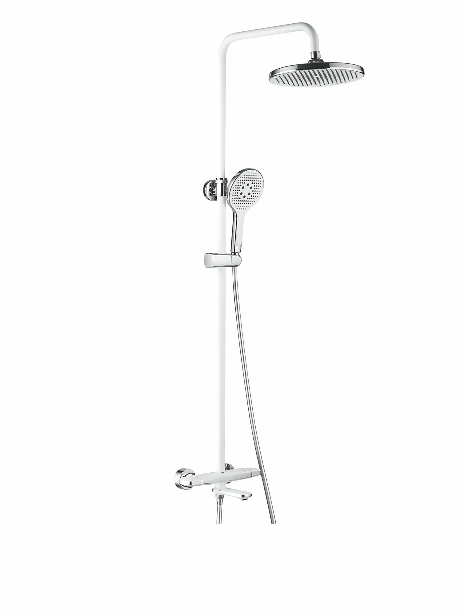 Душевая система с тропическим душем и термостатом Rose R3996F